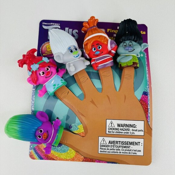 Trolls Finger Puppets | Toys | 223 Dreamworks Trolls World Tour Finger ...